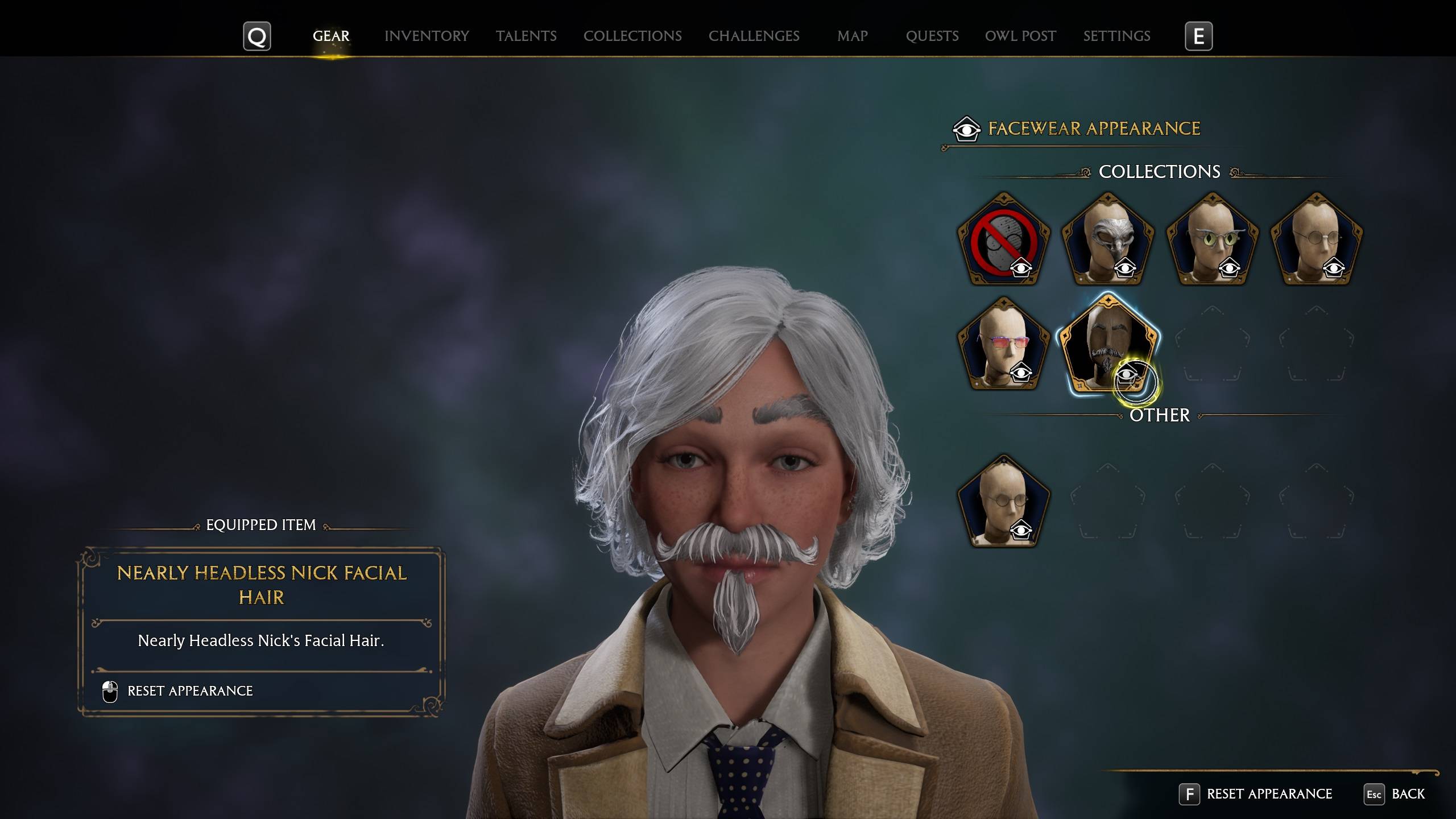 Nearly Headless Nick Facial Hair Gear Appearance - Gallery - Hogwarts ...