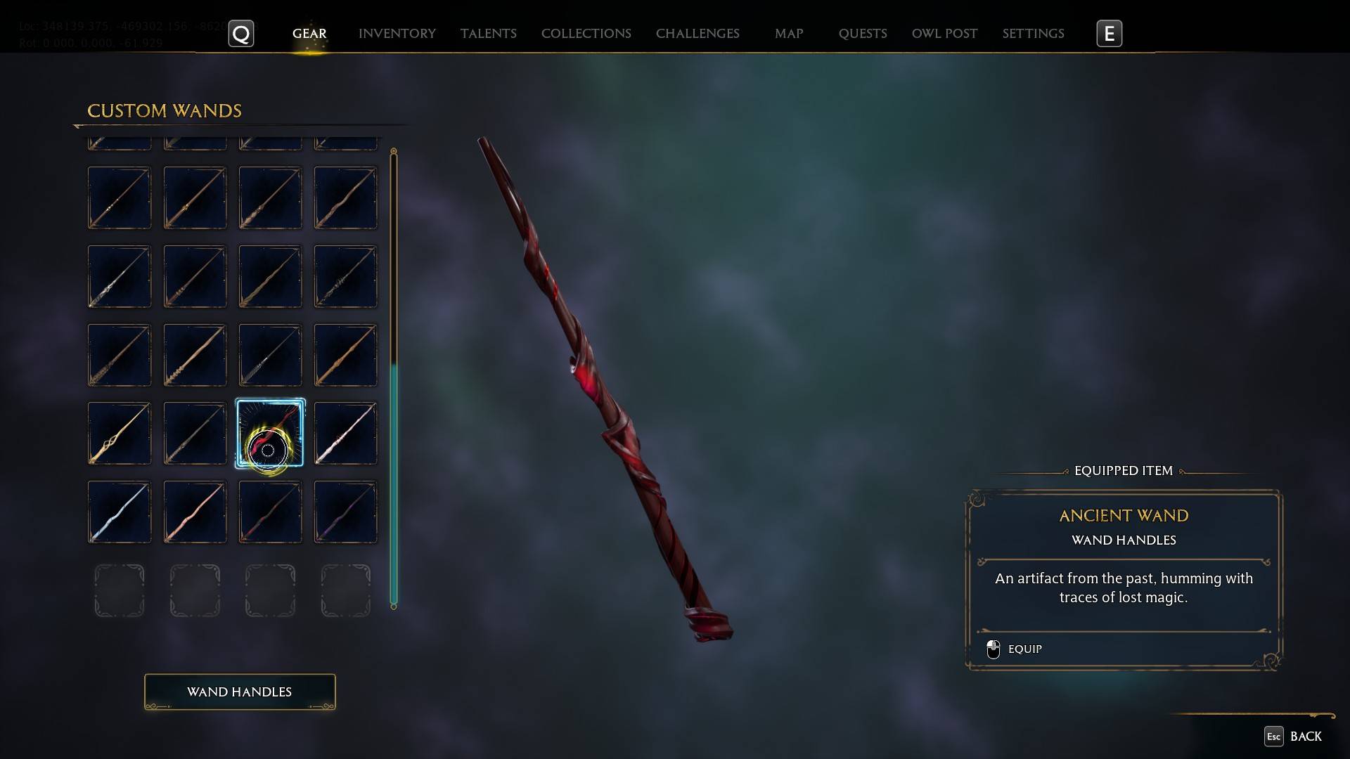 Custom Wands Menu - Gallery - Hogwarts Legacy Mods - CurseForge