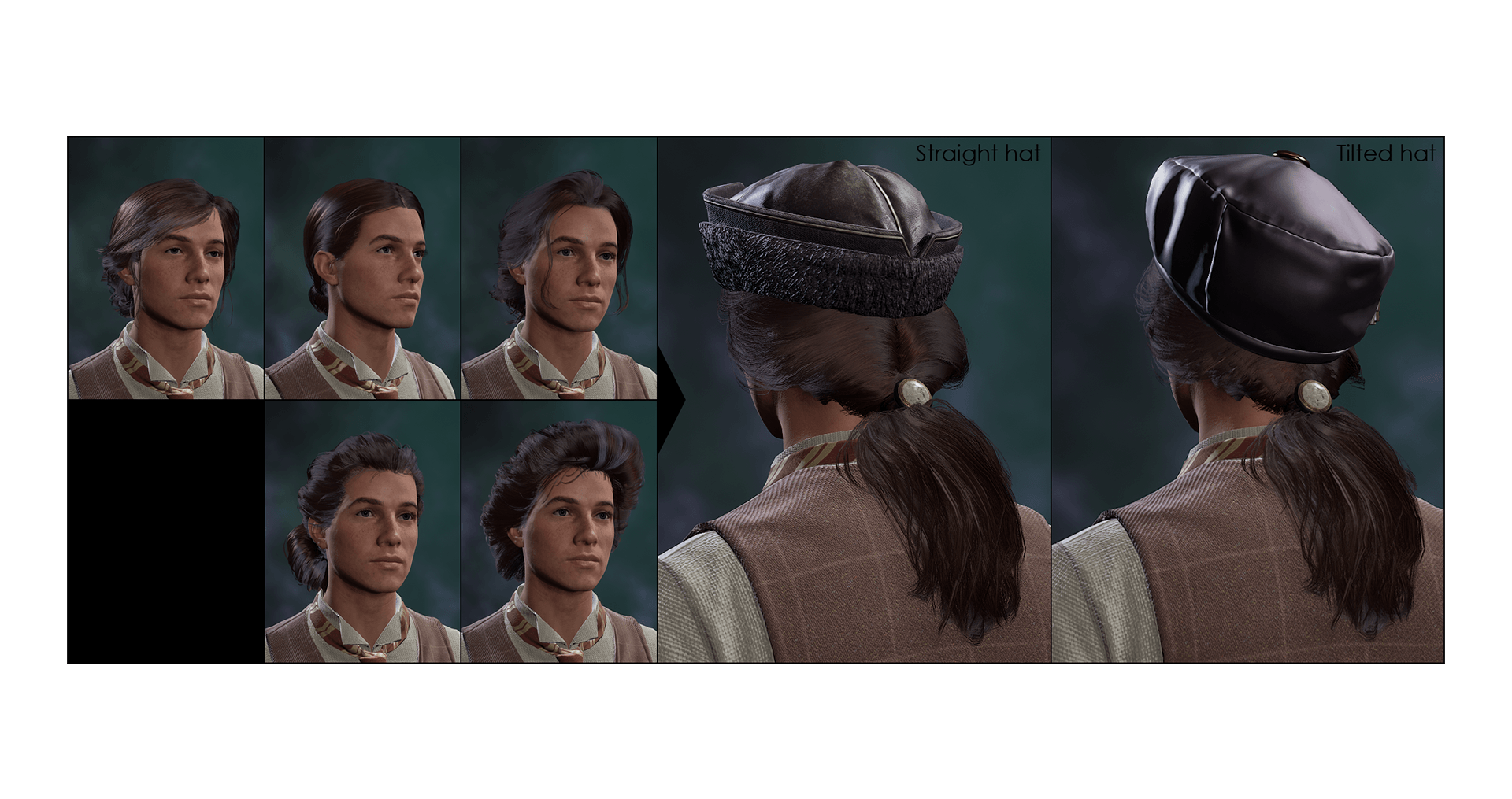 Hat-friendly Hairstyles - Gallery - Hogwarts Legacy Mods - CurseForge