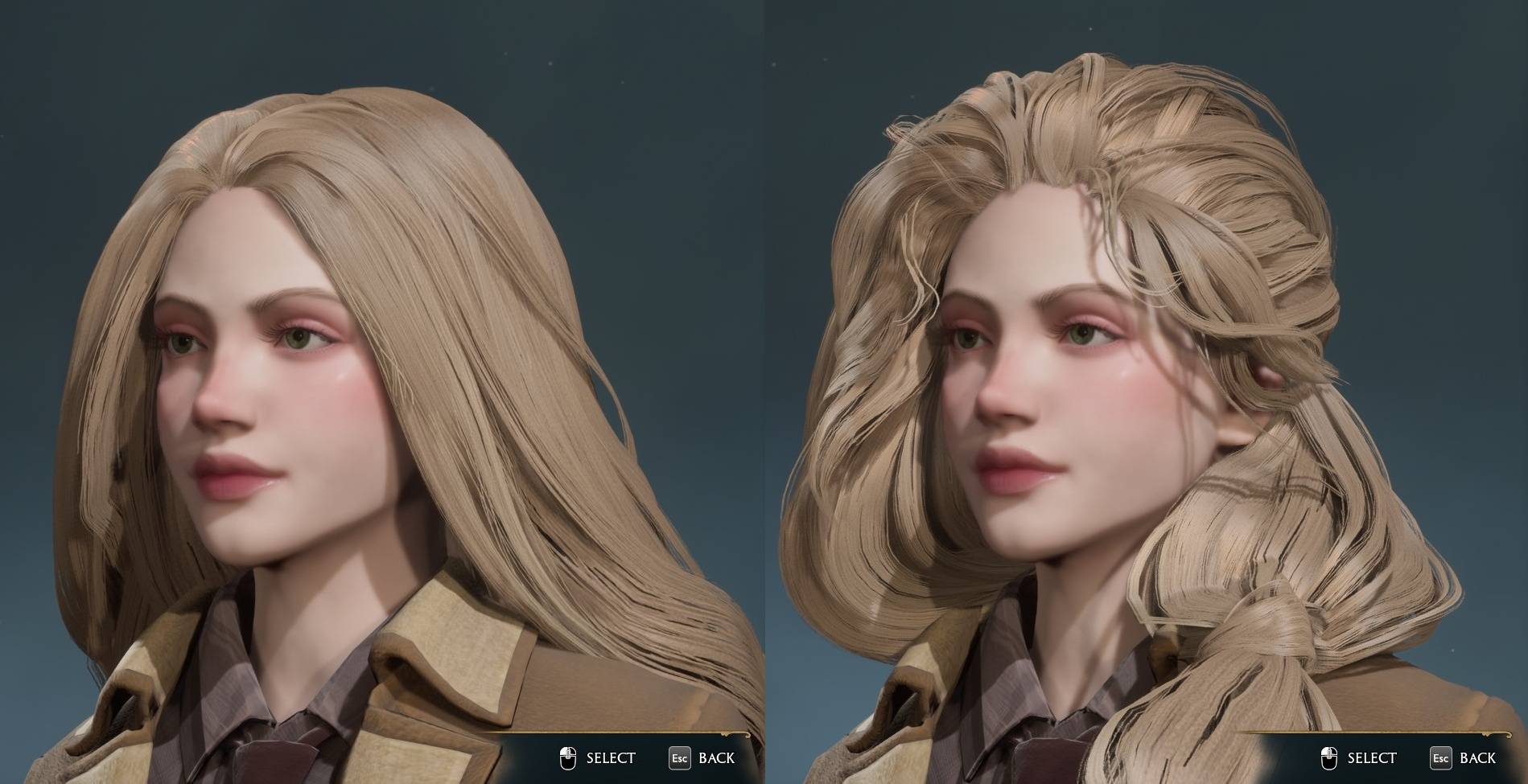 [Long & Flow] 4 ELEGANT HAIRSTYLES - Gallery - Hogwarts Legacy Mods ...