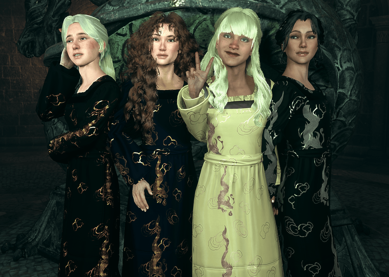Oriental Dresses - Hogwarts Legacy Mods - CurseForge