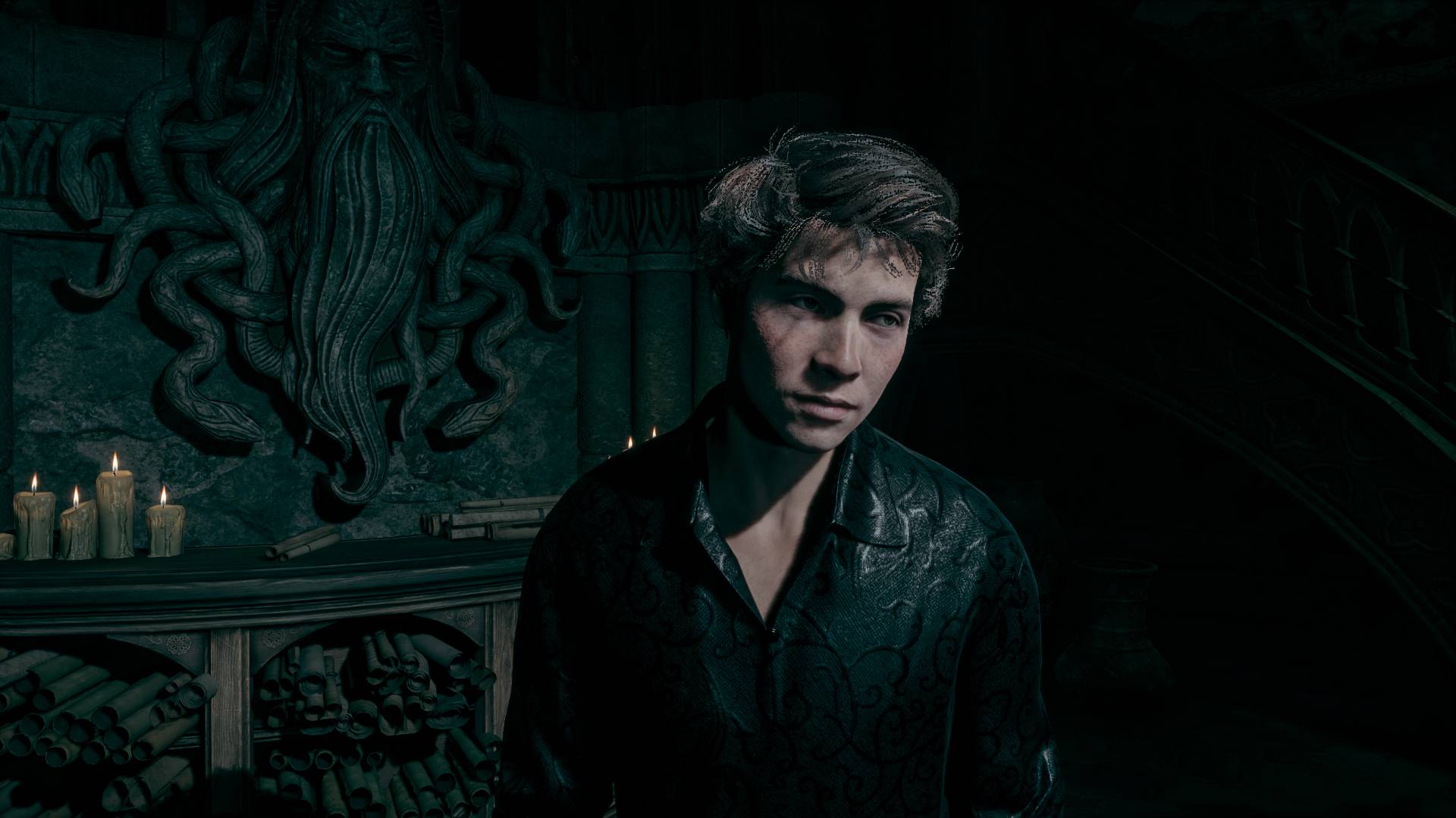 Sebastian Dark Temptation outfit - Gallery - Hogwarts Legacy Mods ...