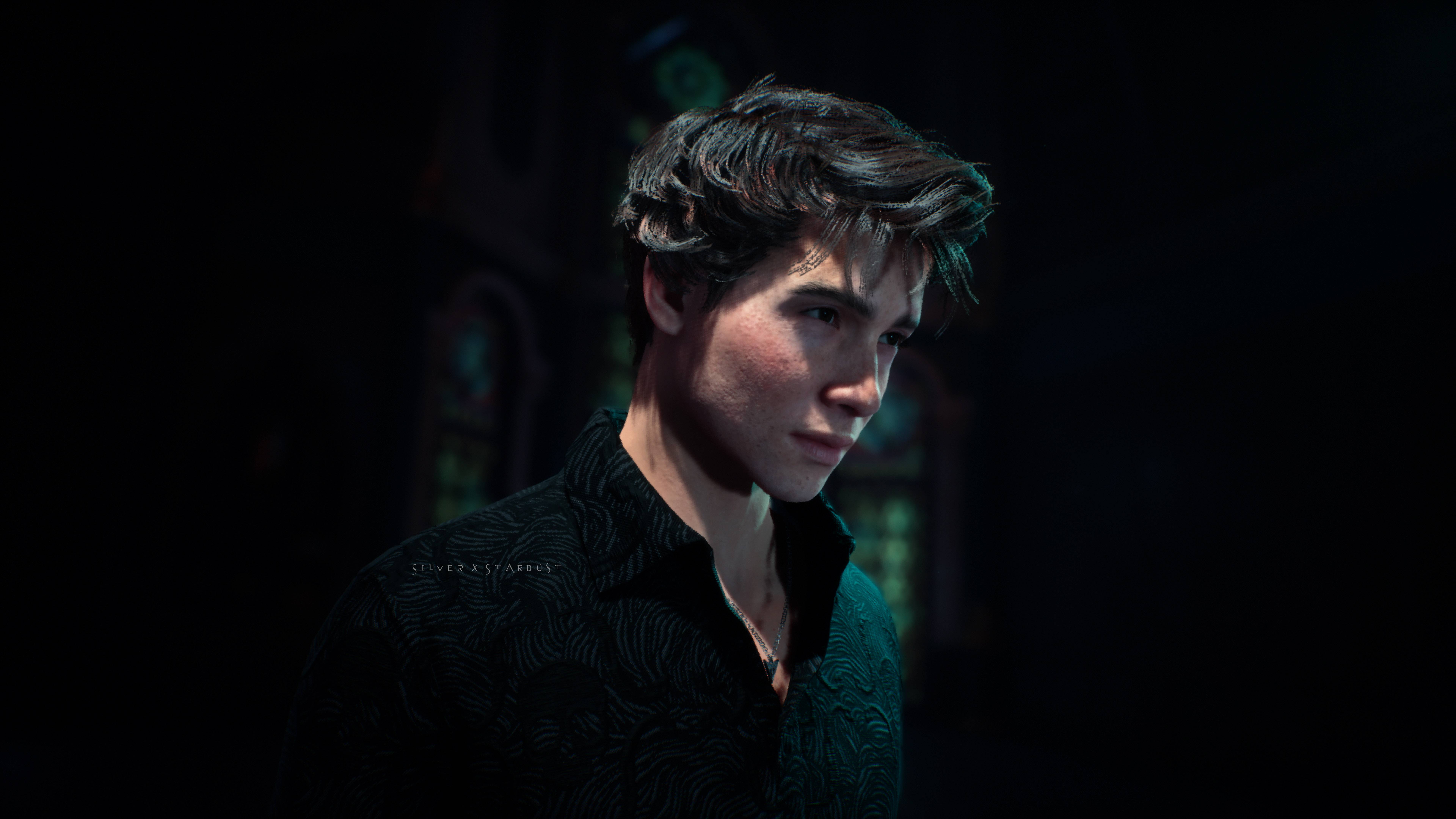 Dark Seb Messy Hair Preset for male MC - Hogwarts Legacy Mods - CurseForge