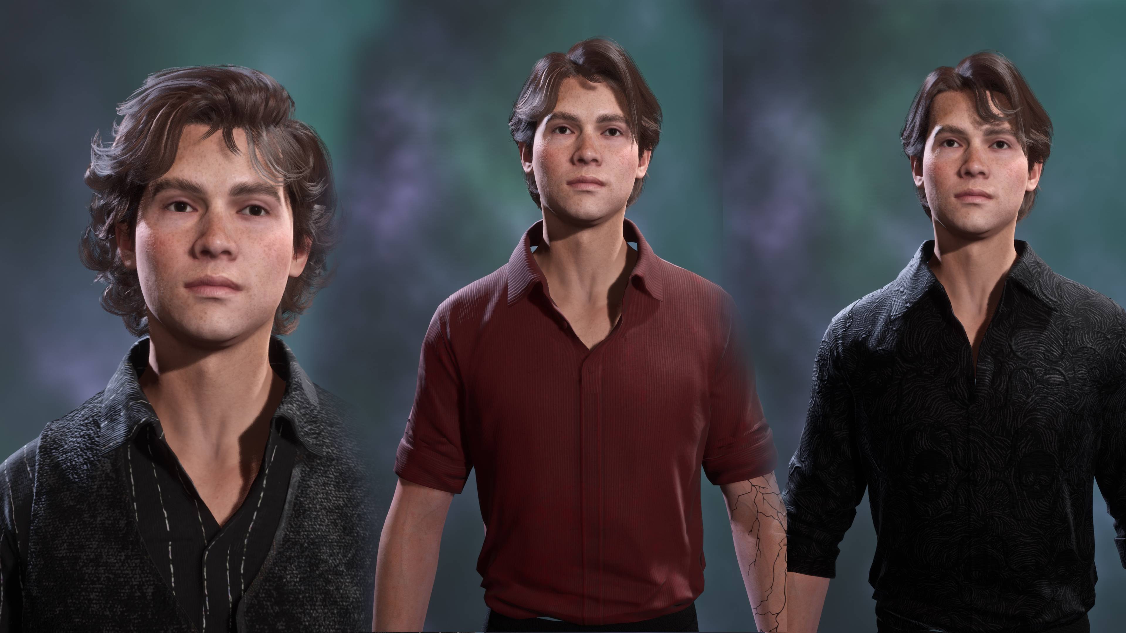 Modern Messy Hairstyles for Male - Hogwarts Legacy Mods - CurseForge