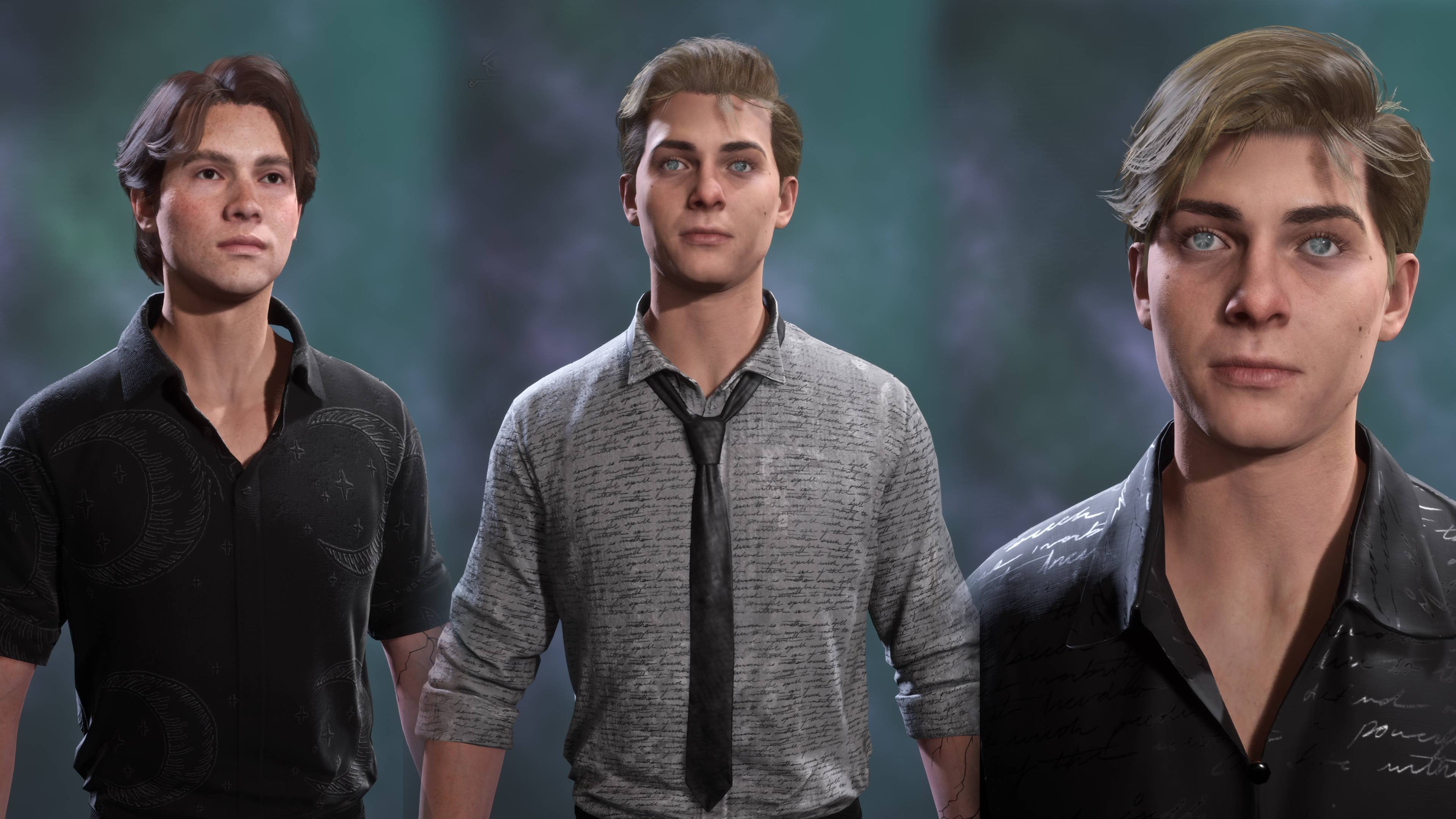 Modern Messy Hairstyles for Male - Hogwarts Legacy Mods - CurseForge