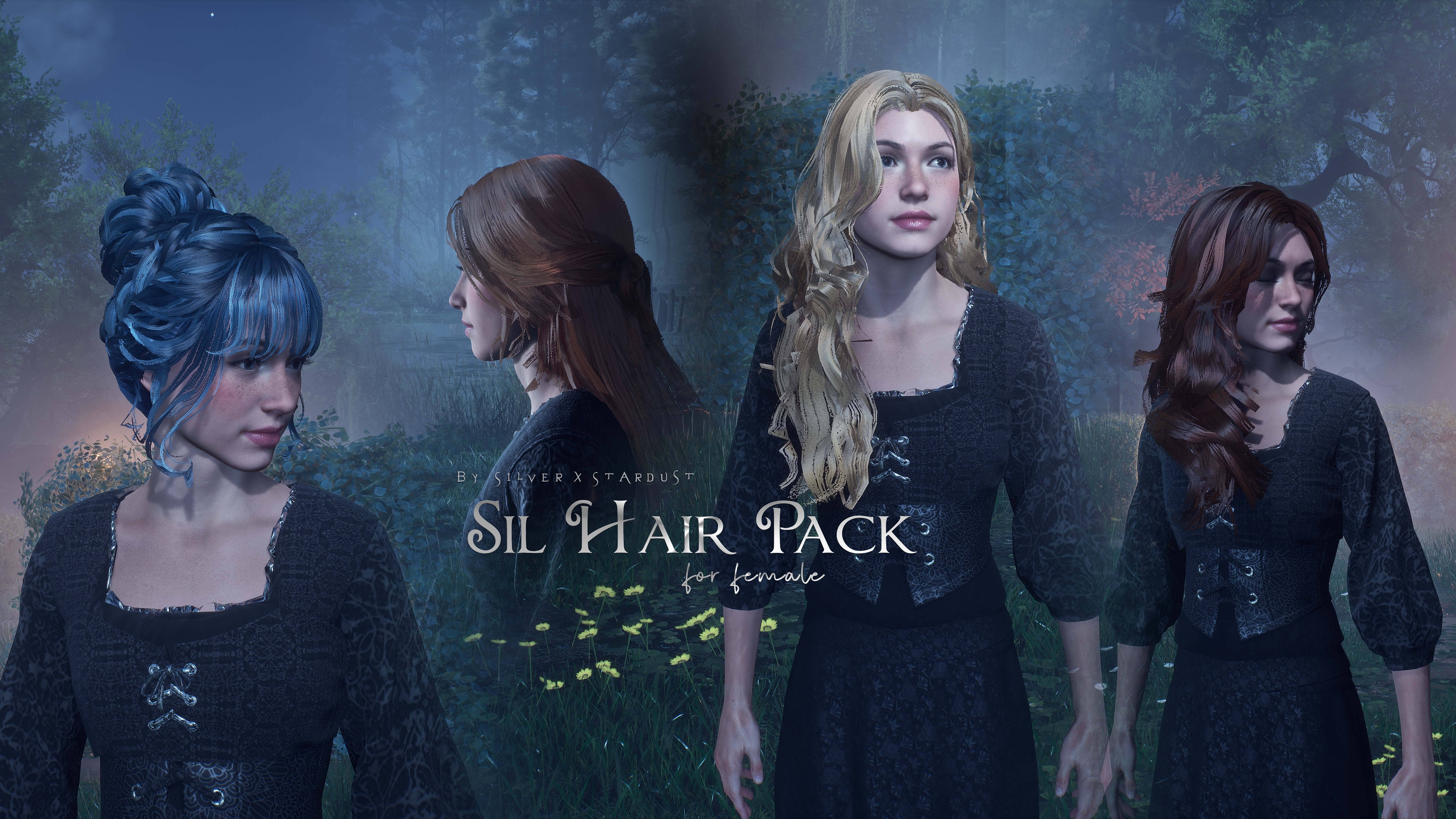 Sil Hair Pack for female - Hogwarts Legacy Mods - CurseForge