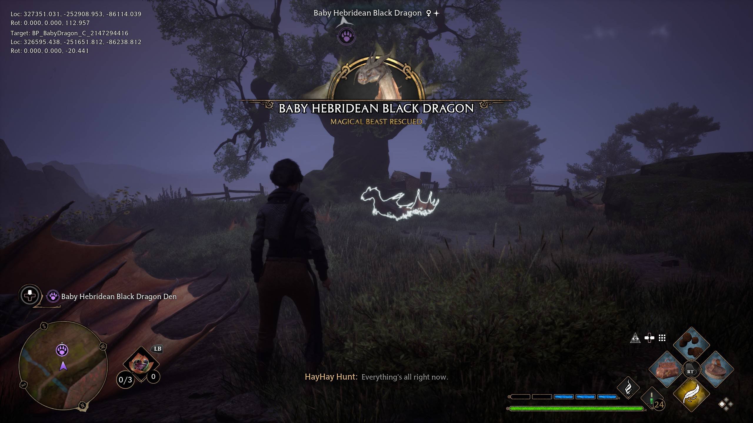 Baby Hebridean Black Dragon Beast Dens - Hogwarts Legacy Mods - CurseForge
