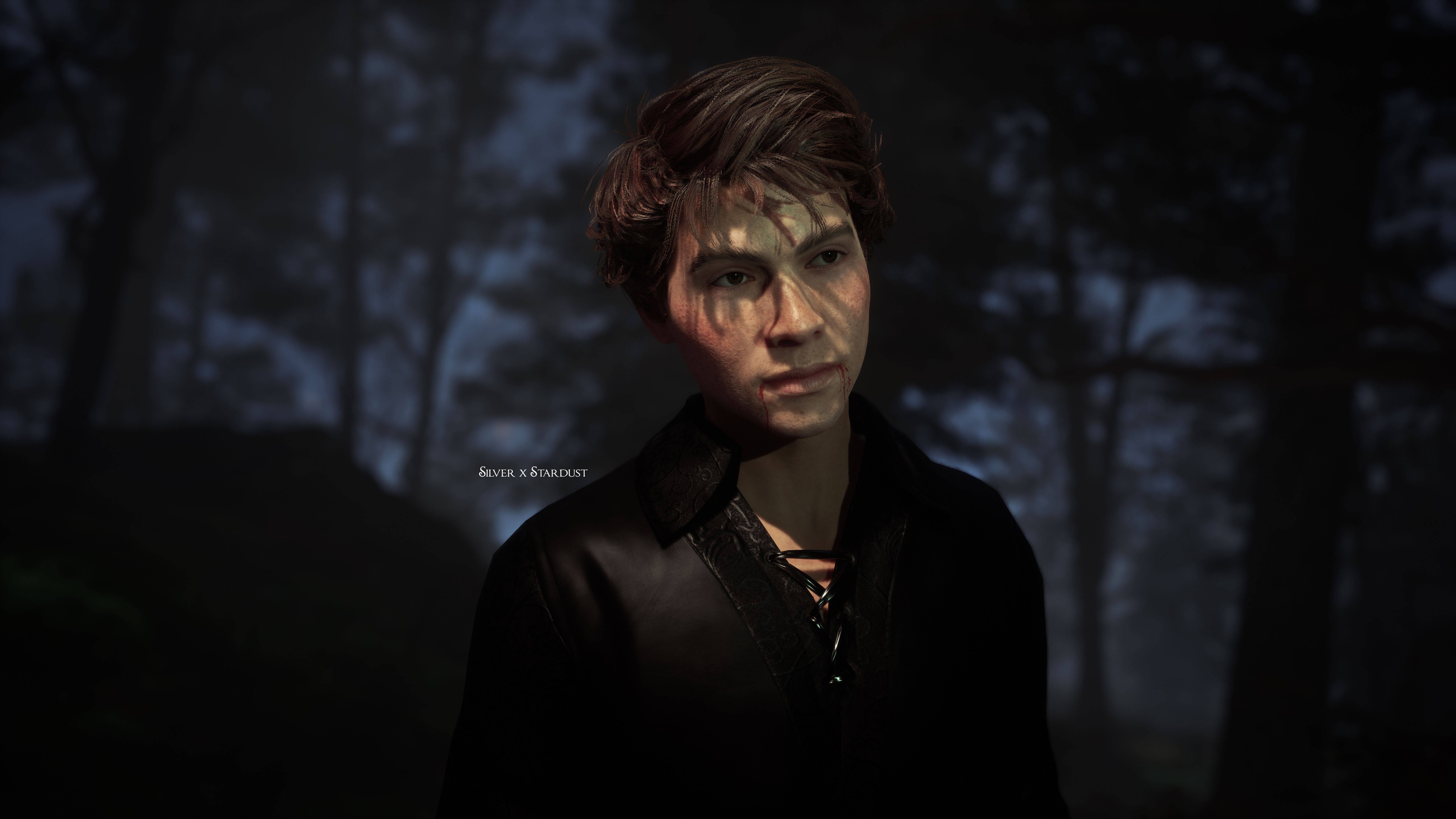 Dark Seb Messy Hair Preset for male MC - Hogwarts Legacy Mods - CurseForge