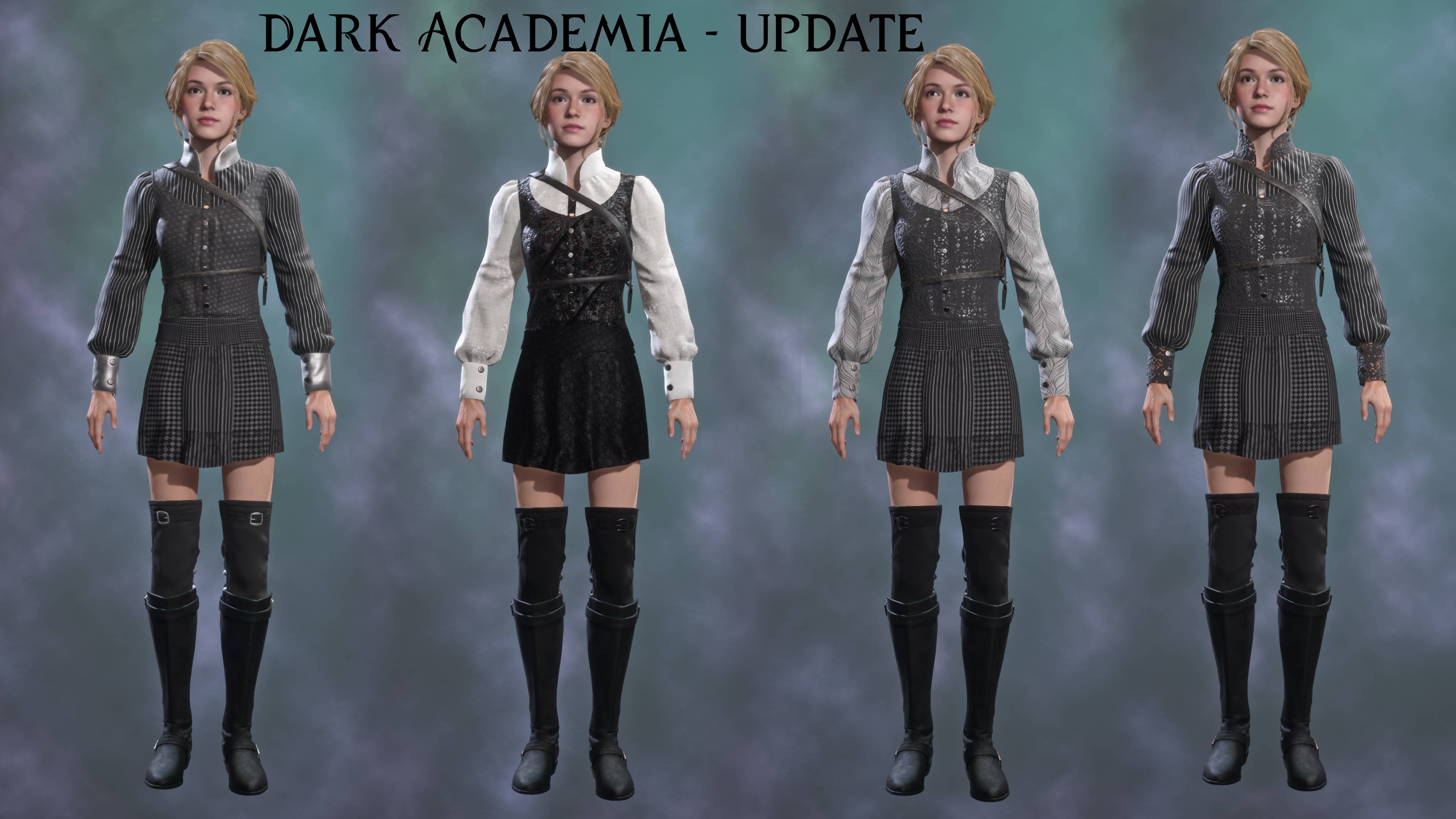 Dark Academia Outfits for female MC - Hogwarts Legacy Mods - CurseForge